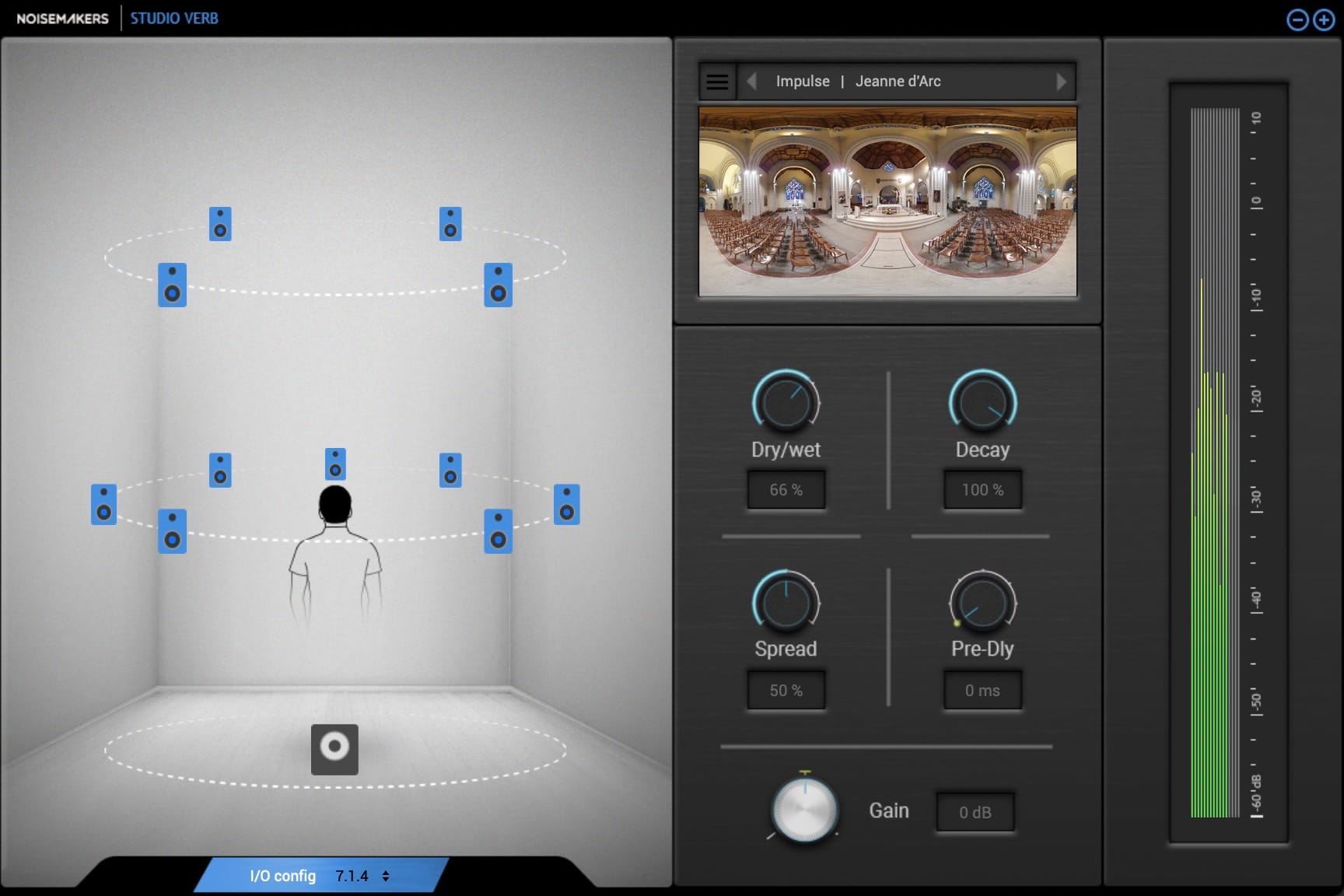 Noise Makers Studio Verb, una reverb por convolución multicanal con una buena colección de ...